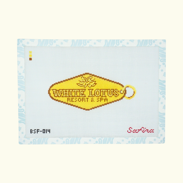 The White Lotus Key Tag
